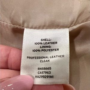 Halogen | Jackets & Coats | Nwt Collarless No Zipper Genuine Leather ...